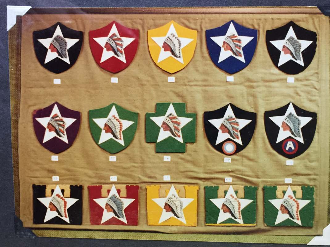 Centurian Auctions WW1 patches mounted on boards - ARMY AND USAAF - U.S ...