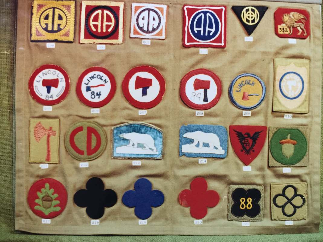 Centurian Auctions WW1 patches mounted on boards - ARMY AND USAAF - U.S ...