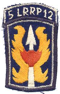 5th Battalion 12th Infantry Regiment LRRP Insignia - ARMY AND USAAF - U ...