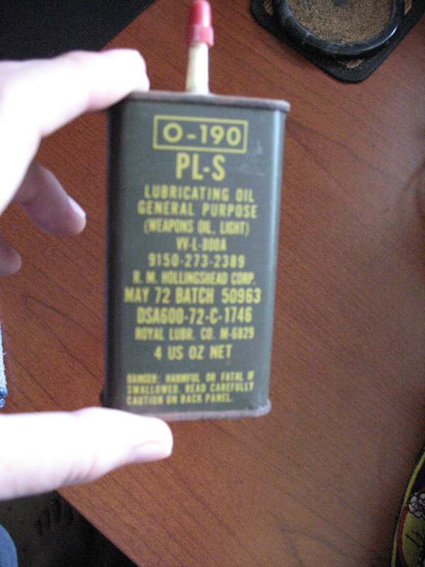 Vietnam War light weapons plastic oil bottle - FIREARMS - U.S ...