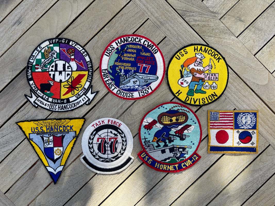 USS Hancock and USS Hornet patches - NAVY, COAST GUARD AND OTHER SEA ...