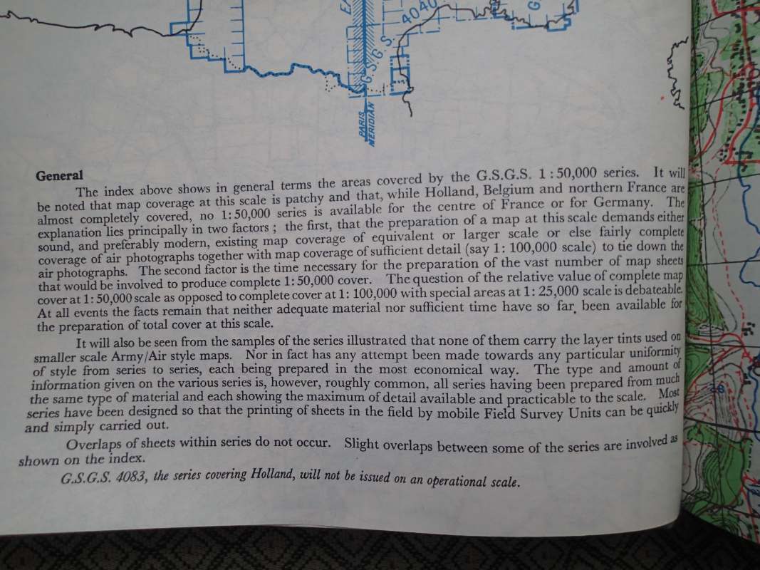 GSGS Maps France Belgium Holland & Germany Denmark Central Europe ...