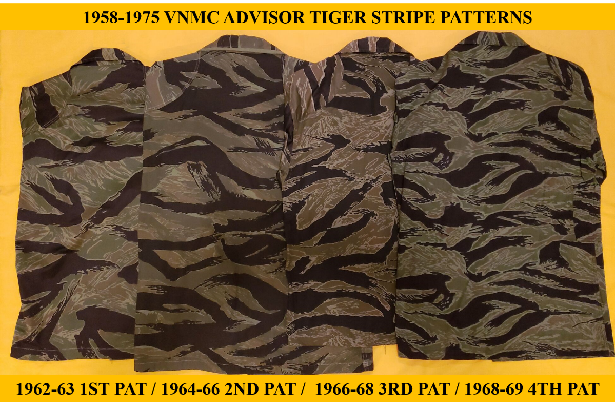 1954-1975 US MARINE VNMC ADVISOR TIGER STRIPE UNIFORM PATTERNS AND ...