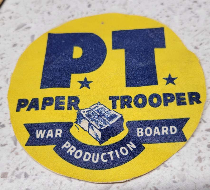 Boy Scout 'Paper Trooper' War Production patch - HOMEFRONT & THE WAR ...