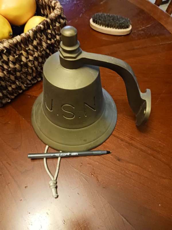 Brass U.S.N bell - NAVAL SEA SERVICE GEAR - SHIPBOARD, SUBMARINE ...