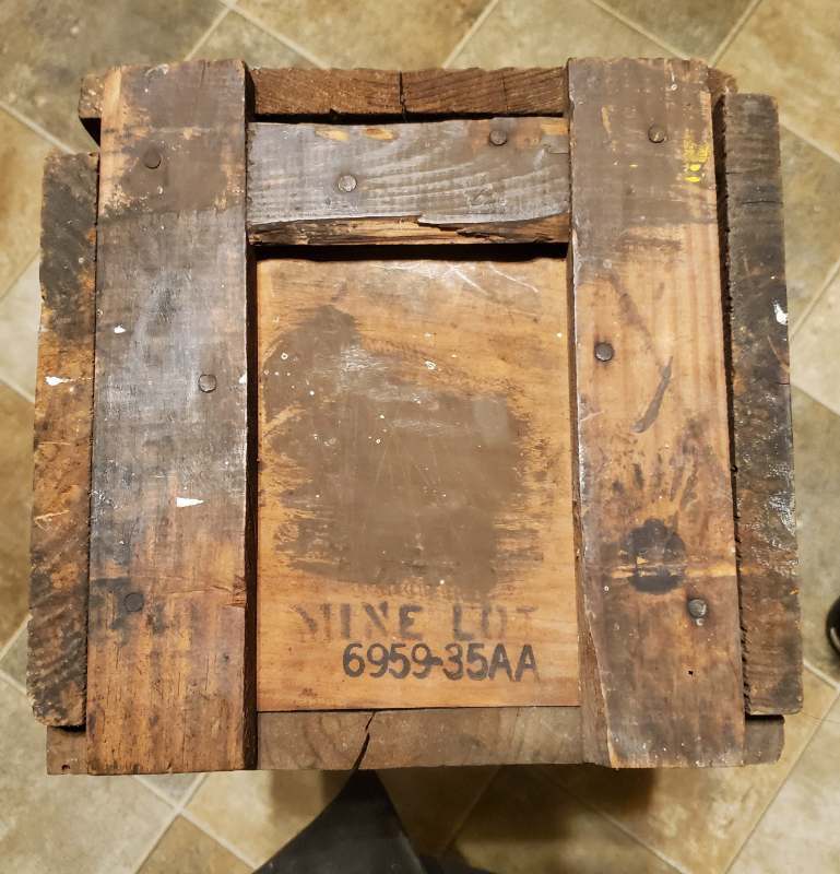 Explosive Mines Wooden Crate Identification - ORDNANCE - U.S. Militaria ...
