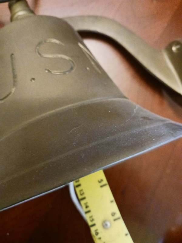 Brass U.S.N bell - NAVAL SEA SERVICE GEAR - SHIPBOARD, SUBMARINE ...