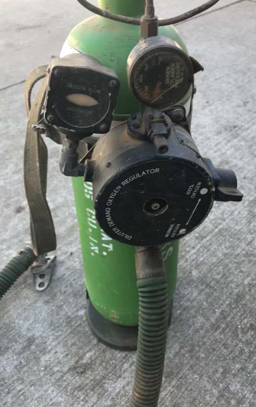 WW2 to Vietnam oxygen masks regulators bottles hoses - FLYING HELMETS ...