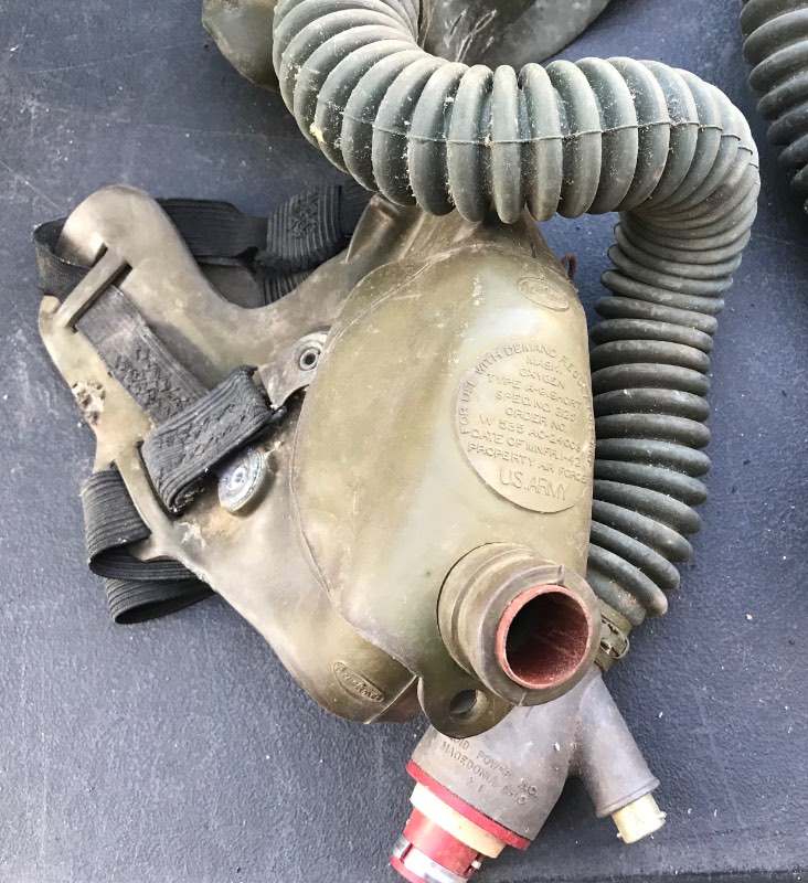 WW2 to Vietnam oxygen masks regulators bottles hoses - FLYING HELMETS ...