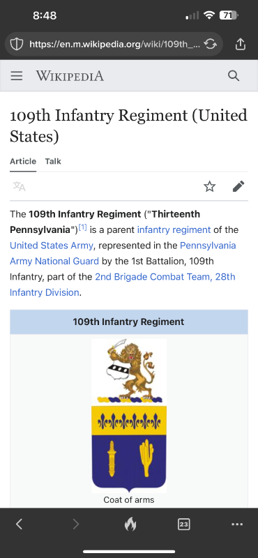 109th infantry division DUI? - DISTINCTIVE UNIT INSIGNIA / UNIT CRESTS ...