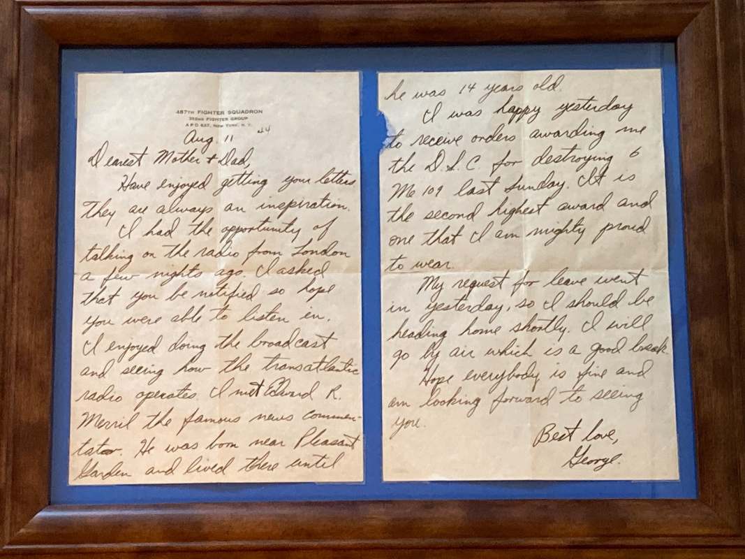 Significant Wartime Letter from Decorated P-51 Mustang Fighter Ace ...