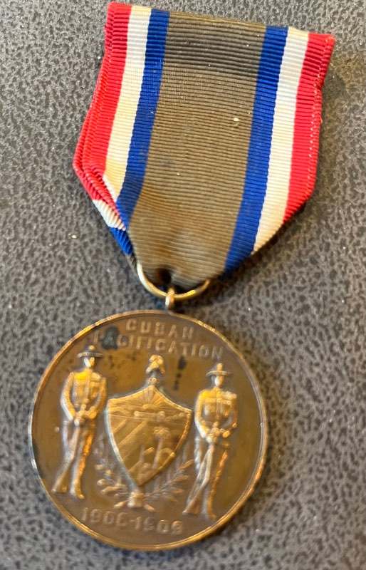 Numbered Cuban Pacification medal to 17th infantry - MEDALS ...