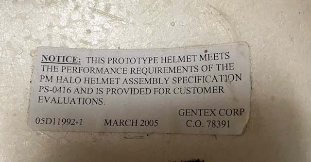 USN Prototype Coxswain helmet and visor (2005) - NAVY & COAST GUARD ...