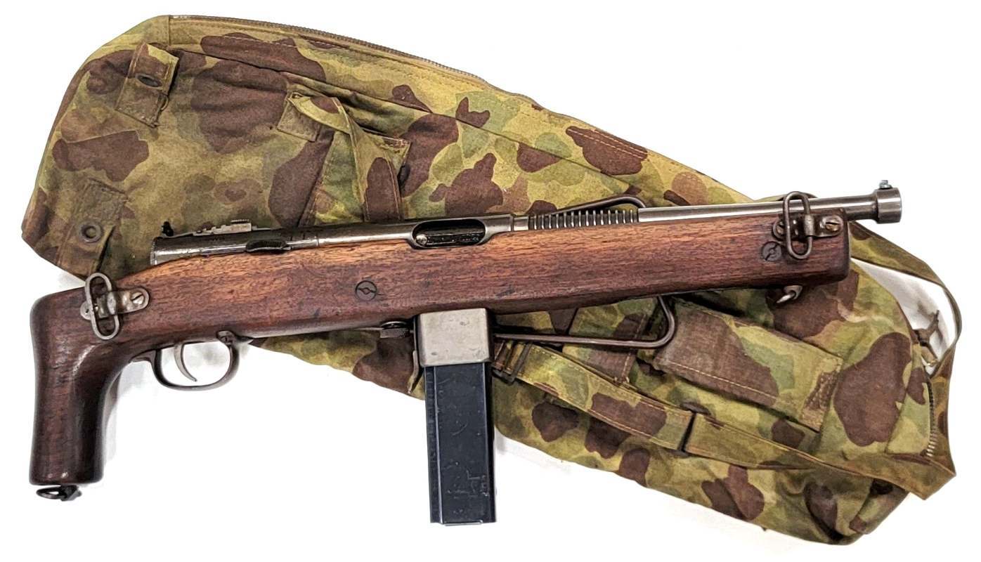 WWII USMC Paramarine Model 55 Reising SMG & Camo Jump Case - ALL OTHER ...