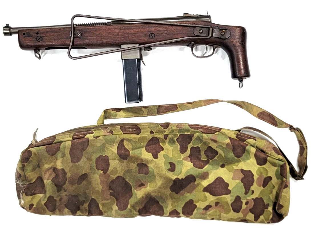 WWII USMC Paramarine Model 55 Reising SMG & Camo Jump Case - ALL OTHER ...