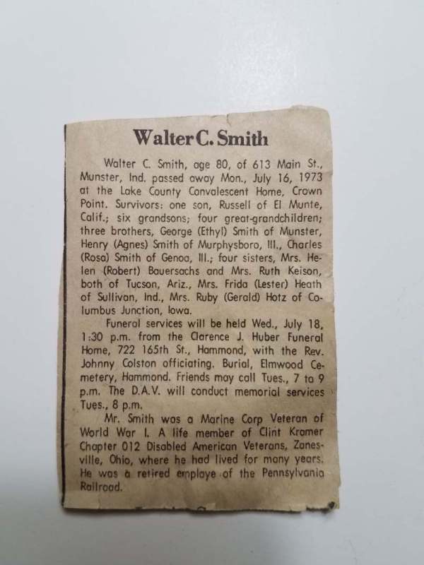 Walter Clough Smith, USMC (my paternal grandfather) - ATTRIBUTED MEDAL ...
