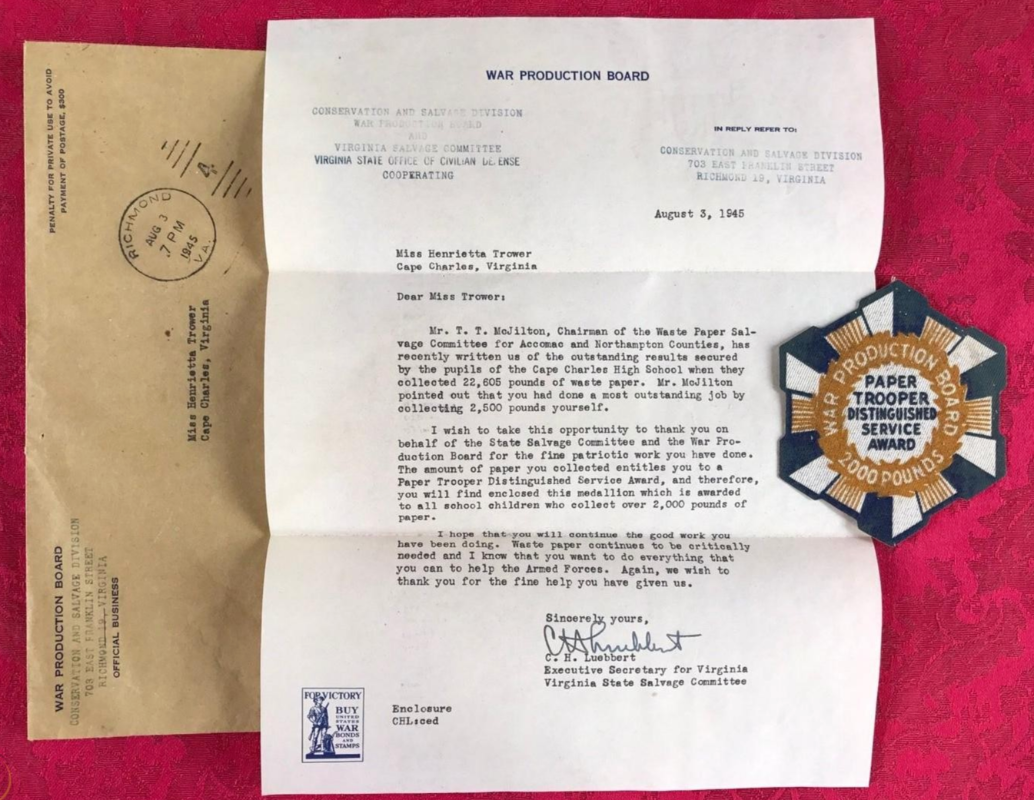 Boy Scout 'Paper Trooper' War Production patch - HOMEFRONT & THE WAR ...