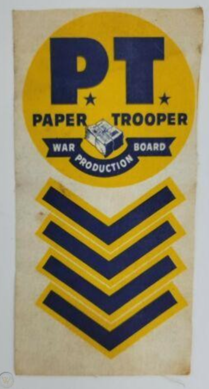 Boy Scout 'Paper Trooper' War Production patch - HOMEFRONT & THE WAR ...
