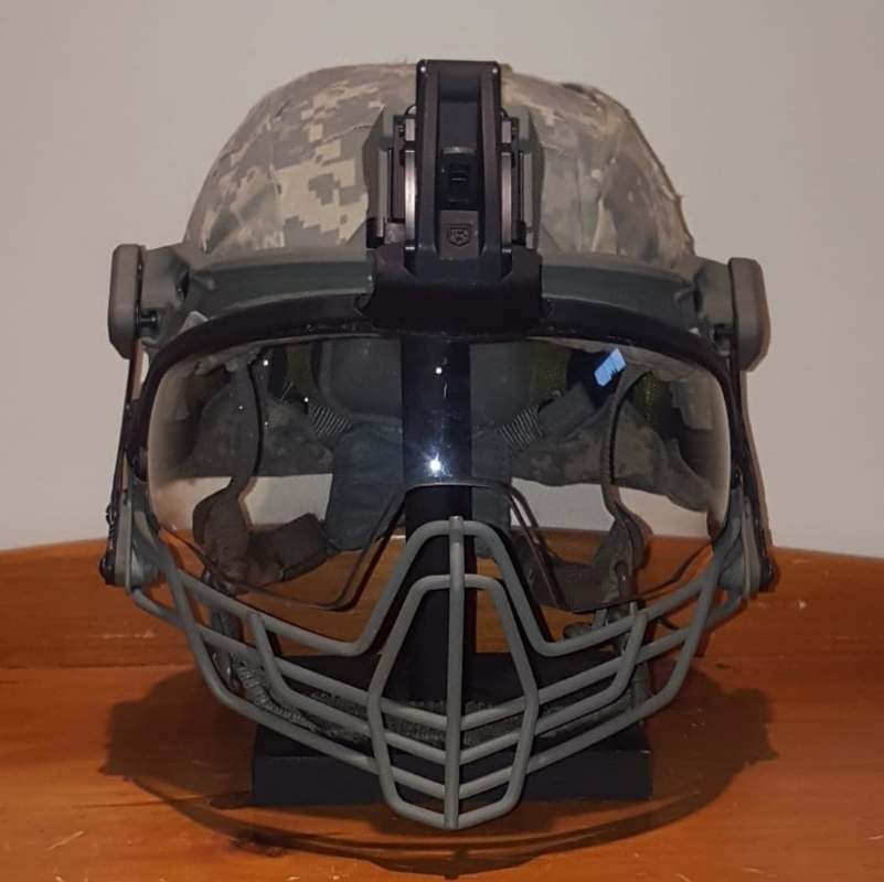 Prototype face shield and mandible for ACH - MODERN COMPOSITE HELMETS ...