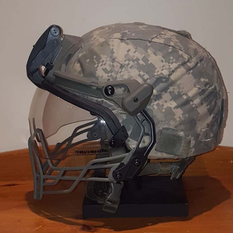 Prototype face shield and mandible for ACH - MODERN COMPOSITE HELMETS ...