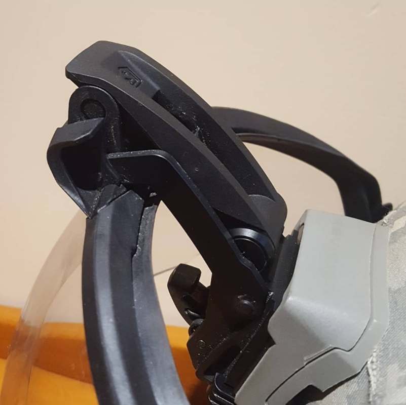 Prototype face shield and mandible for ACH - MODERN COMPOSITE HELMETS ...