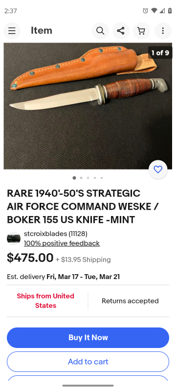 WESKE? BOKER 155? Are they the same? - EDGED WEAPONS - U.S. Militaria Forum