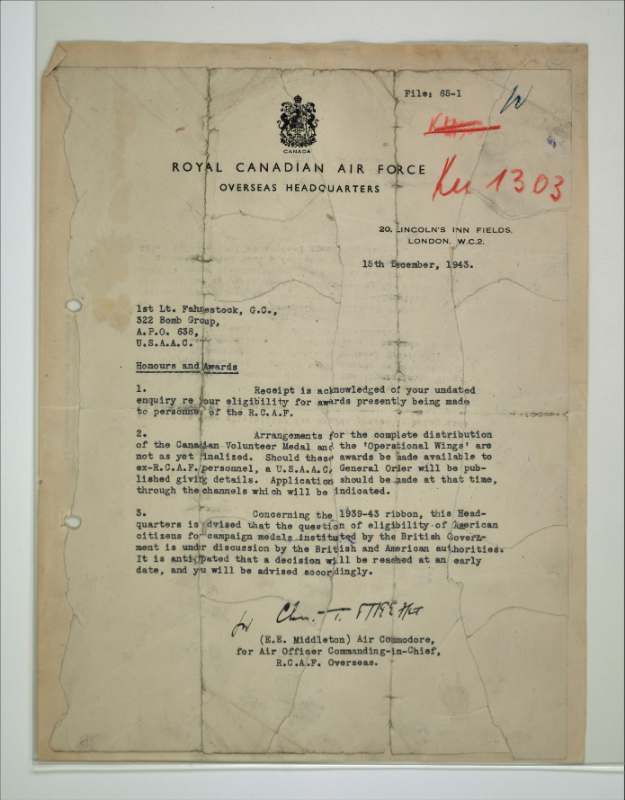 Harvard Millionaire U.S. Citizen / British National / RCAF Pilot / U.S ...