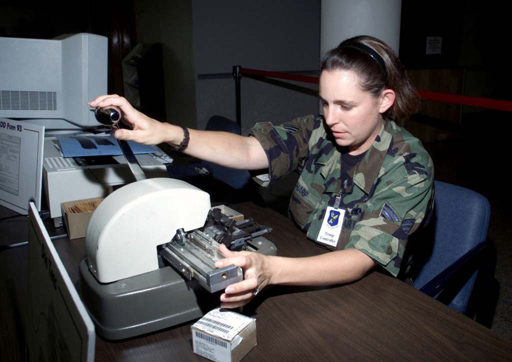 Dog tag machine - ca. 2000 - McGuire AFB - IDENTITY ITEMS (DOG TAGS ...