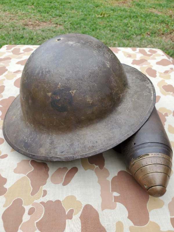 101st Engineer Regiment painted MK1 helmet - M1917 & M1917A1 HELMETS ...