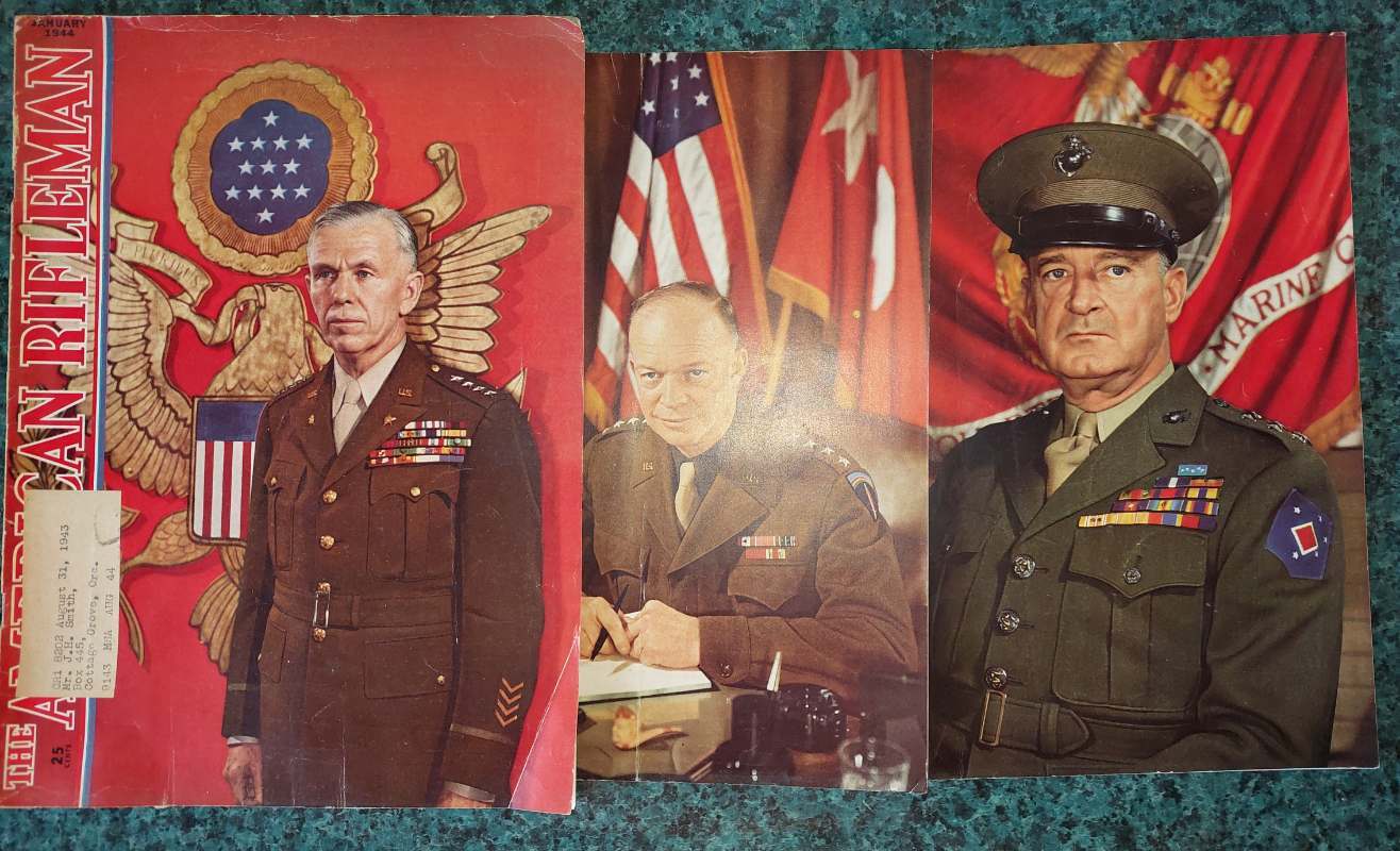 WWII American Rifleman Magazines, Great Covers - EPHEMERA, PHOTOGRAPHS ...