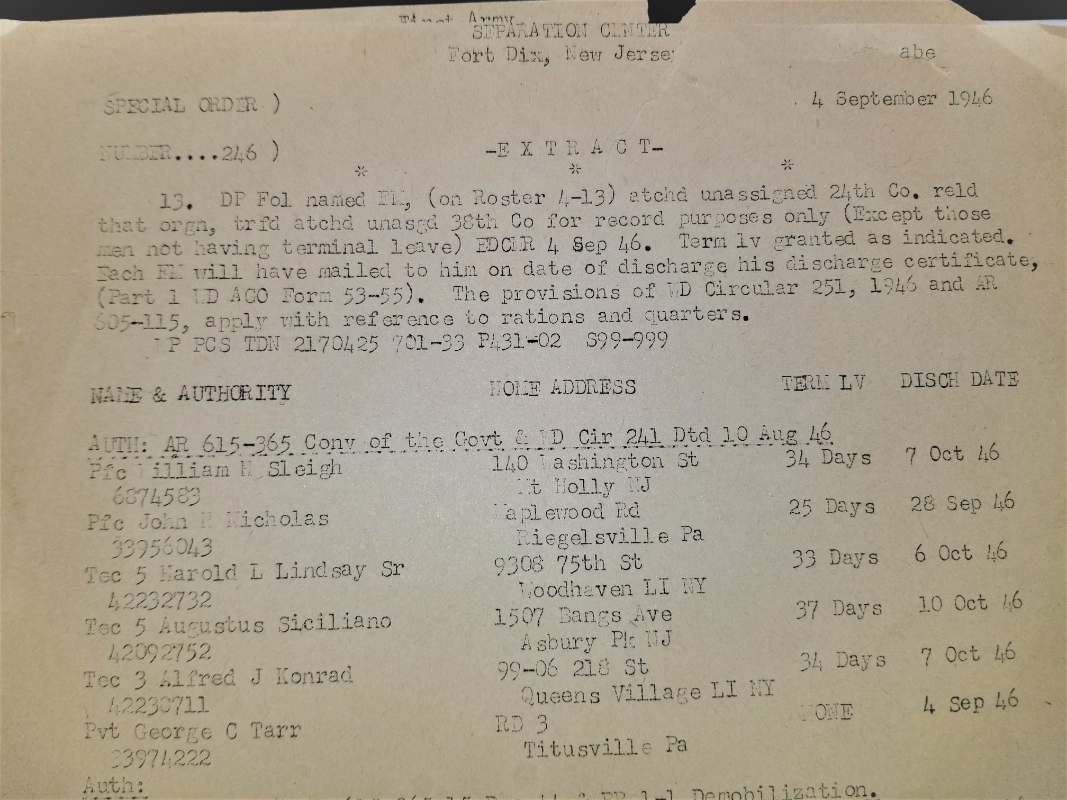 Small Grouping for 205th AAA Battalion Soldier - GROUPINGS PAGE - U.S ...