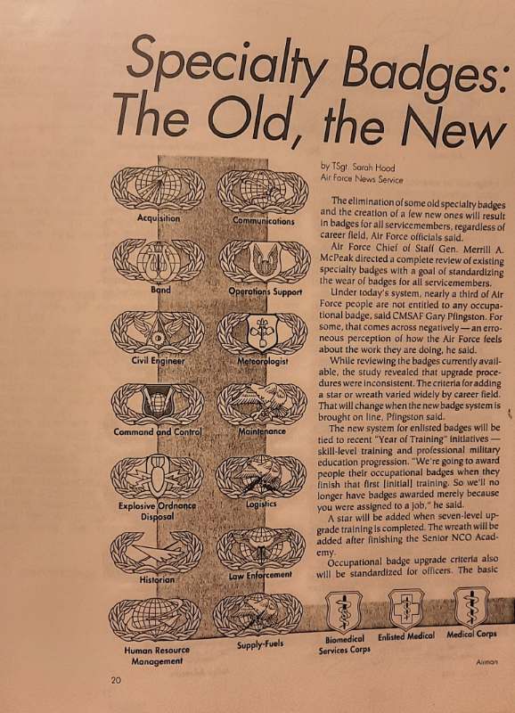 USAF Communications & Information Management Badges. - AIR FORCE (AAC ...