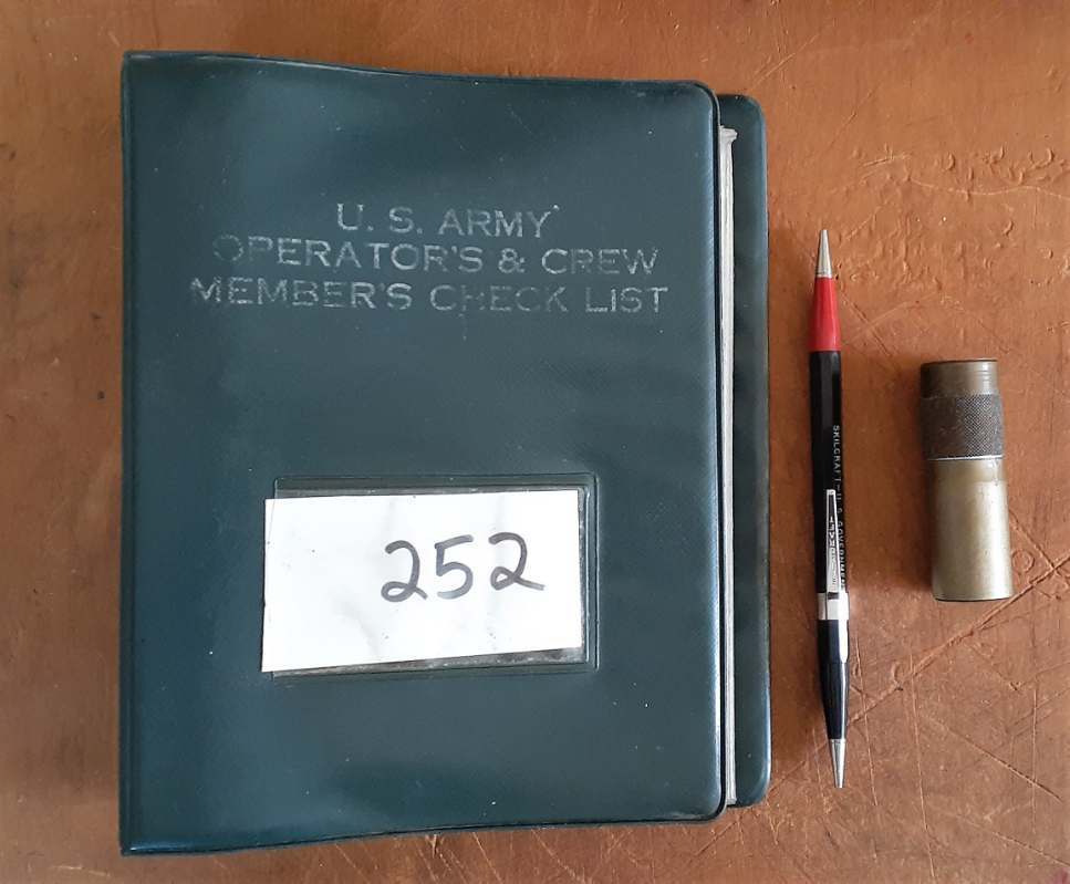 UH-1H Huey Pilot / Crew Checklist + Log book Mechanical Pencil Vietnam ...