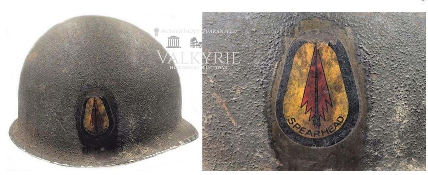 3rd Armored Helmet on eBay - M-1; M-1C & M-2 HELMETS - U.S. Militaria Forum