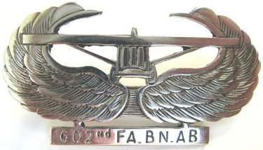 602nd FA Glider wings. Interesting example - AIRBORNE, GLIDER TROOPS ...