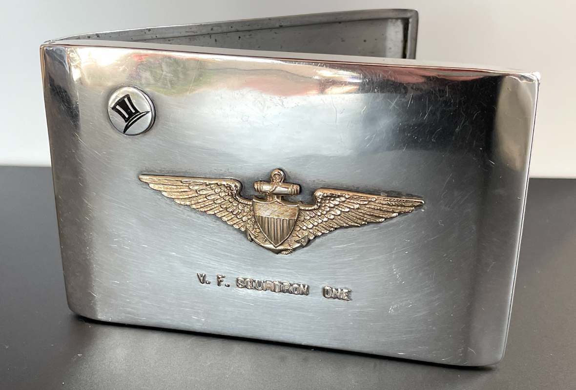 Hollywood-Naval Aviation historical cigarette case with Elebash naval ...