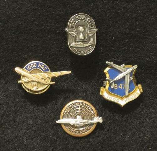 Flying Hour Award Pins - BADGES, AWARDS, DUI, AND COLLAR BRASS - U.S ...