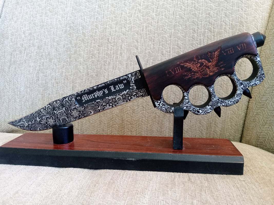 Custom made kabar trench knife - EDGED WEAPONS - U.S. Militaria Forum
