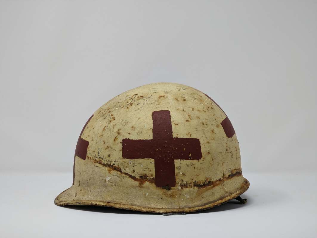 Post WWII Shipboard Corpsman Helmet - NAVY & COAST GUARD HELMETS - U.S ...