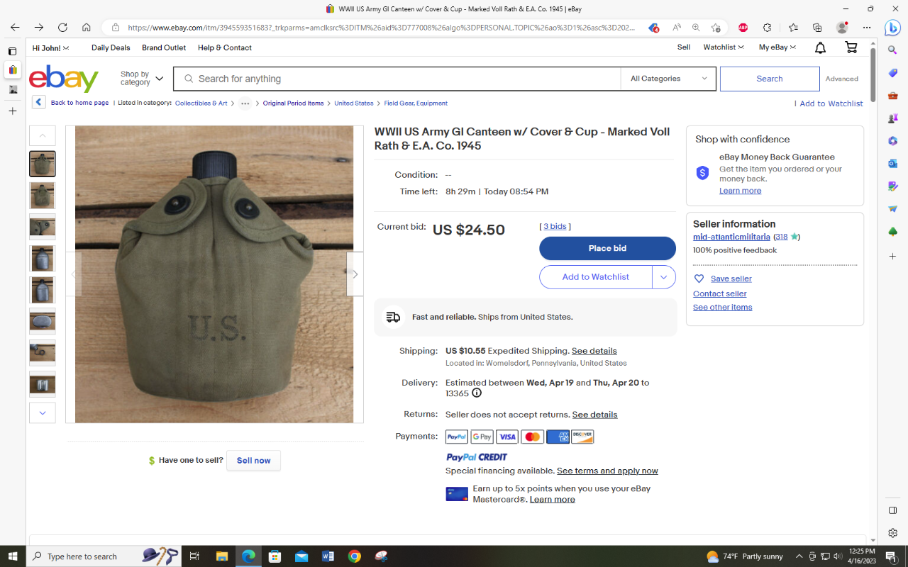 M-1910 Canteen Cover “OFF-SHADE”, the OD5 (share yours) - FIELD & PERSONAL GEAR SECTION - U.S ...