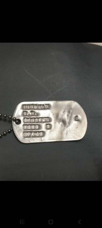 Usmc dog tag, identification? - IDENTITY ITEMS (DOG TAGS, BRACELETS ...