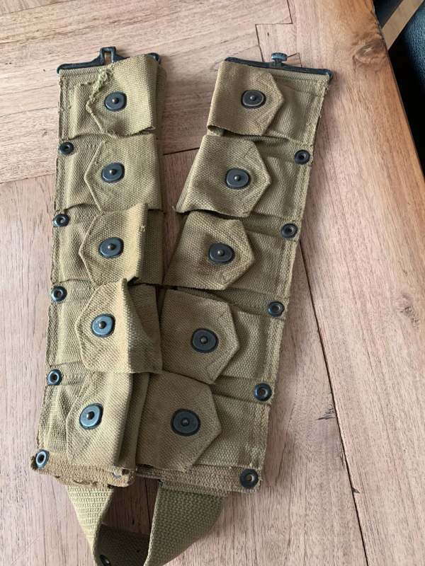 Garand Boyt -44- USMC marked cartridge belt - FIELD & PERSONAL GEAR ...