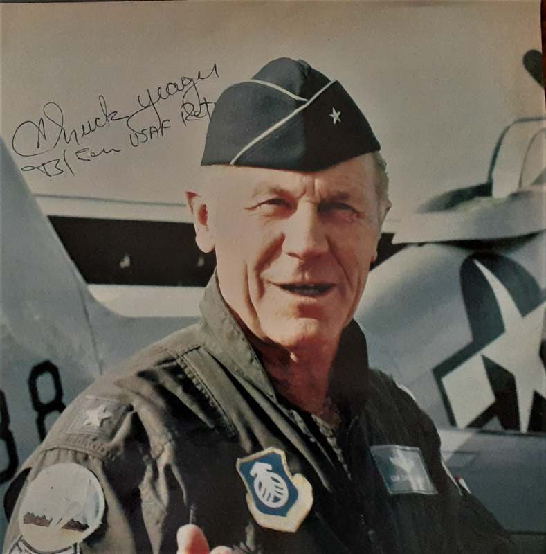 Autograph collection From EBAY with C. Yeager, G, Boyington, K, Walsh ...