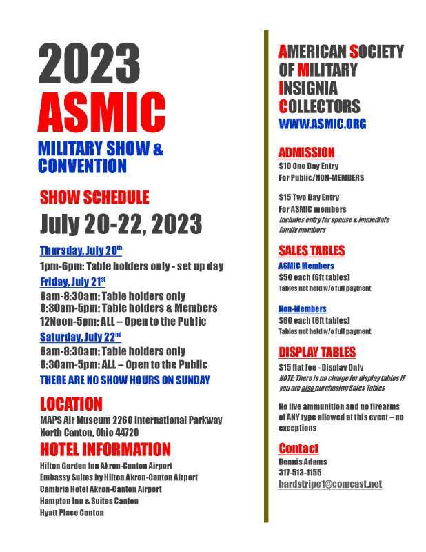 The American Society of Military Insignia Collectors (ASMIC) Military ...