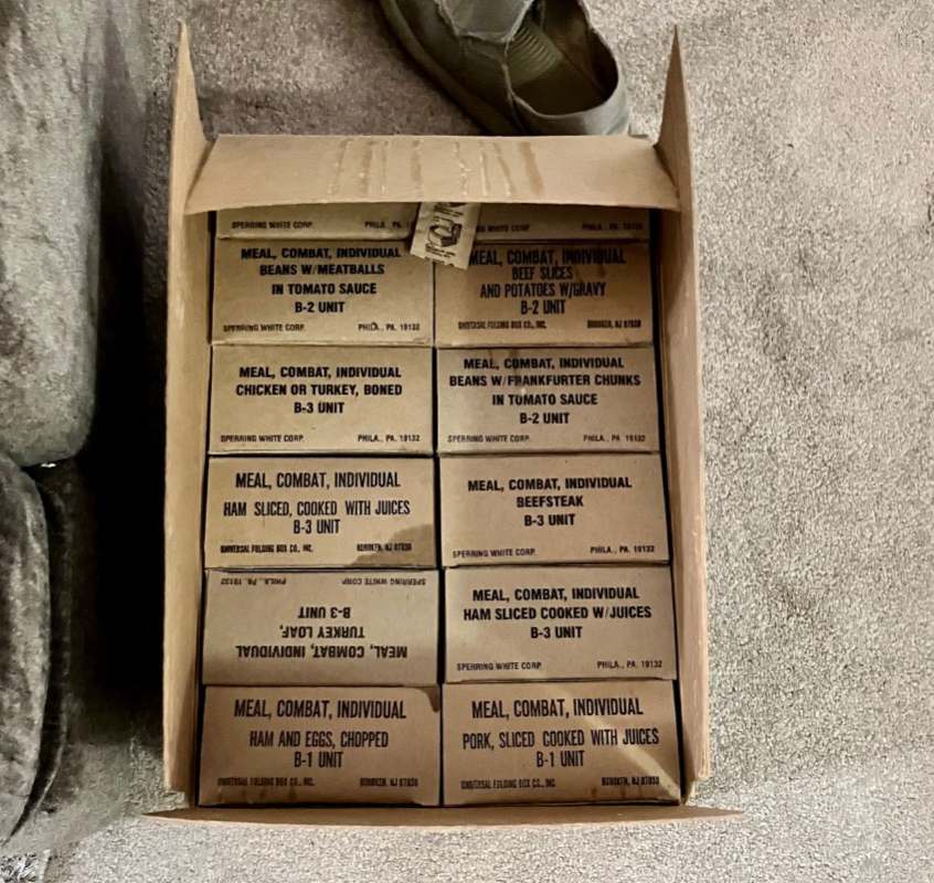 Case of 1978 MCI rations - FIELD & PERSONAL GEAR SECTION - U.S ...