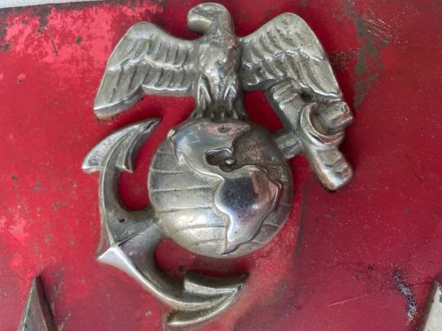 Can you tell the age of this EGA on a car plate - MARINE CORPS EGA ...