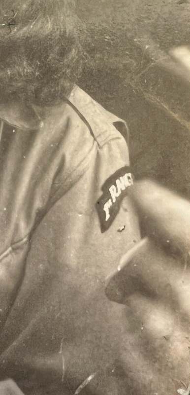 Interesting photo of 1st Ranger Bn scroll sewn on a jump jacket ...