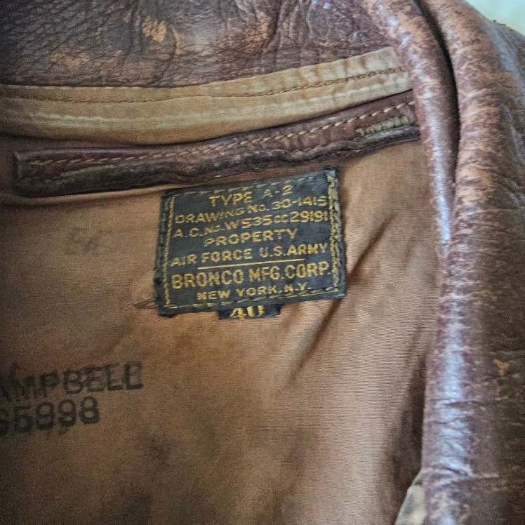 Great Painted ID'd A-2 Flight Jacket, 8th AF, B-17 Round Tripper ...