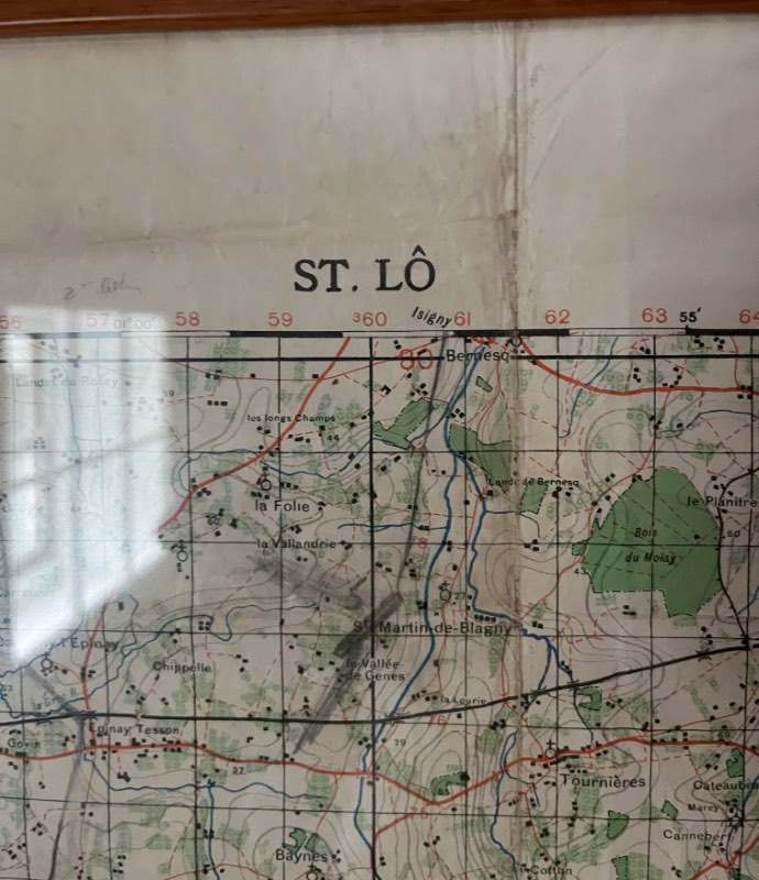 WWII ST Lo Map, GI Used - FIELD & PERSONAL GEAR SECTION - U.S ...