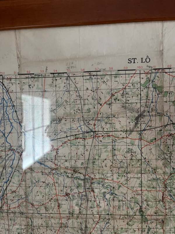 WWII ST Lo Map, GI Used - FIELD & PERSONAL GEAR SECTION - U.S ...